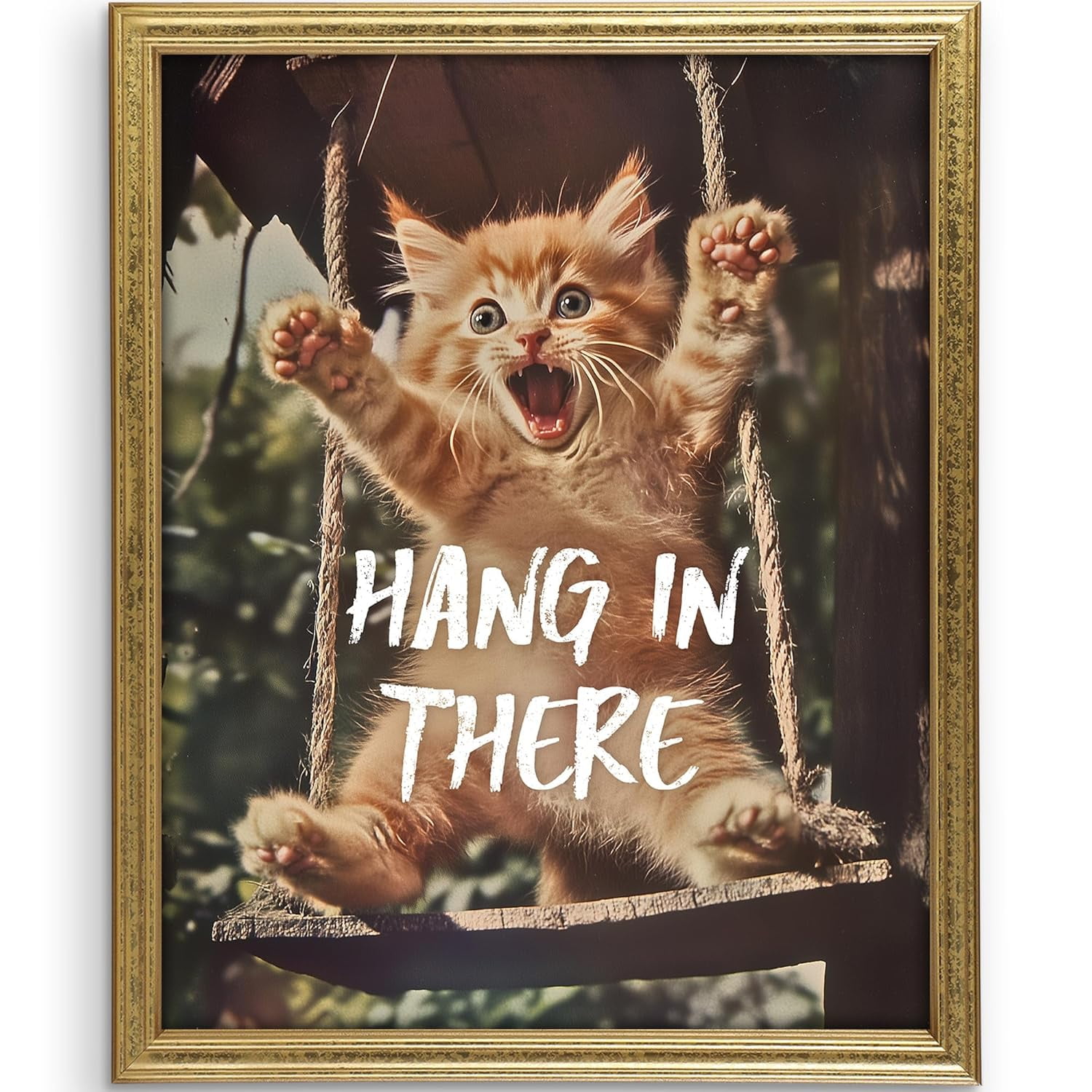 AEFER Hang in There Art Print - 11x14 | Fun Motivational Wall Art for ...