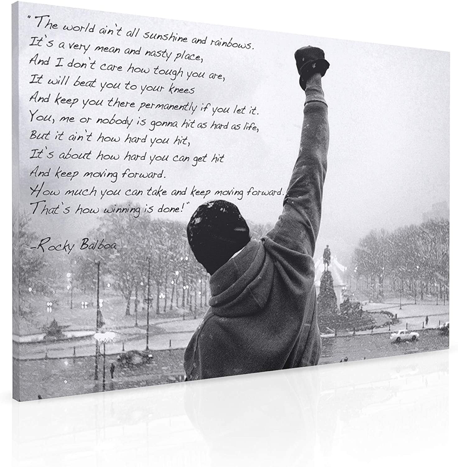 AEFER Hope Inspirational Canvas Print Motivational Quote Wall Art ...