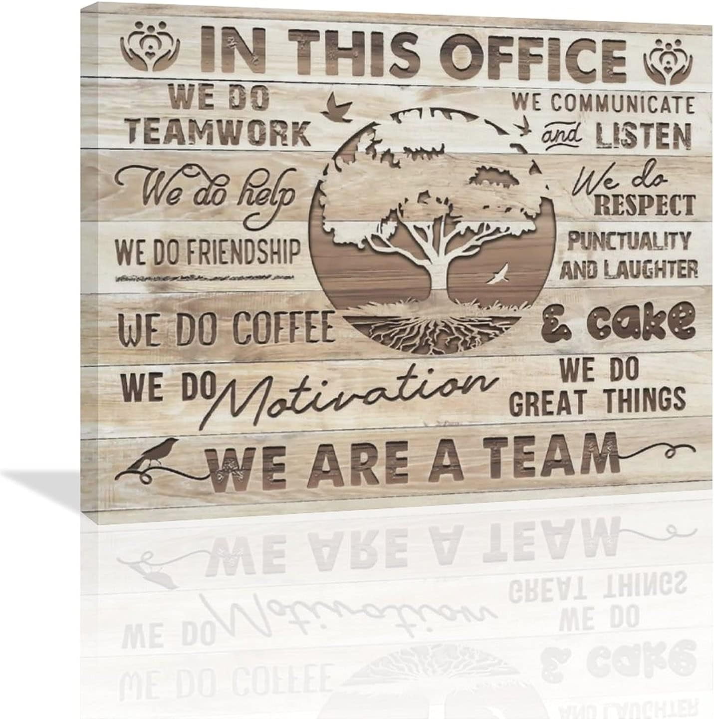 AEFER In This Office Canvas Wall Art Motivational Wall Art for Office ...