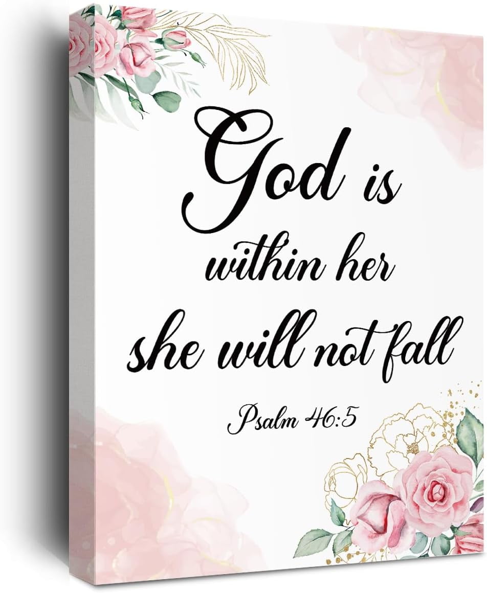 AEFER Inspirational Bible Verses Wall Decor, Christian Wall Decor, God ...