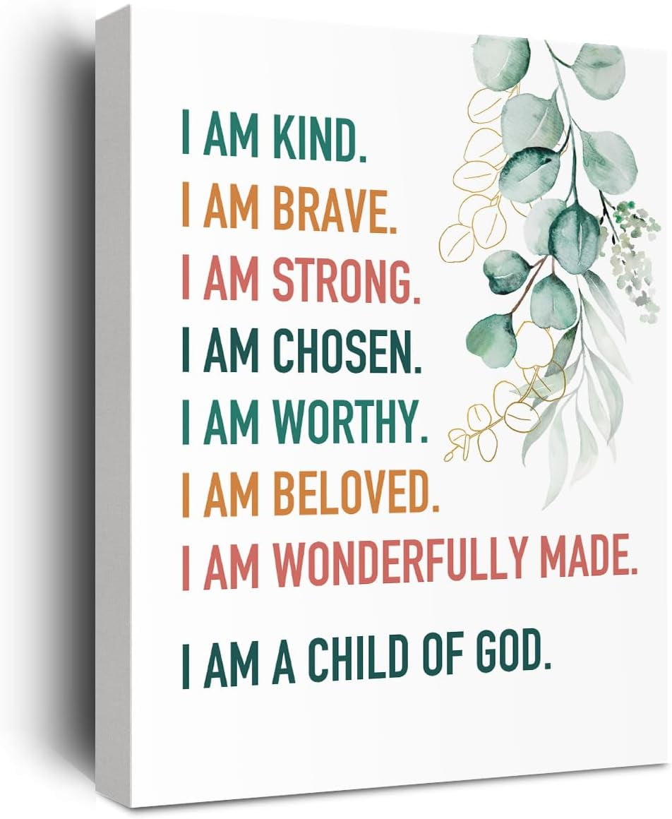 AEFER Inspirational Bible Verses Wall Decor, Decorations for Bedroom ...