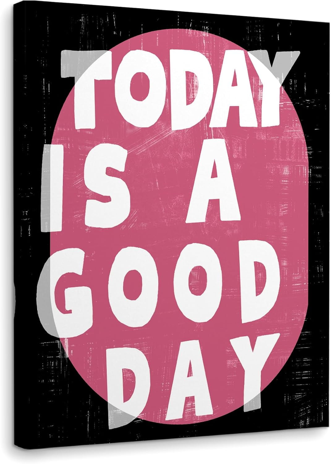 AEFER Inspirational Canvas Wall Art,Girly Wall Art,Carmine Preppy Funky ...