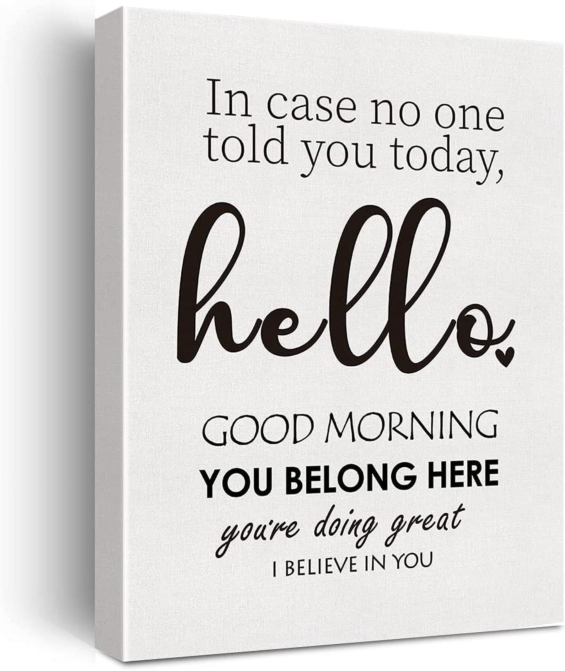 AEFER Inspirational Classroom Sign Canvas Wall Art Decoration, in Case ...