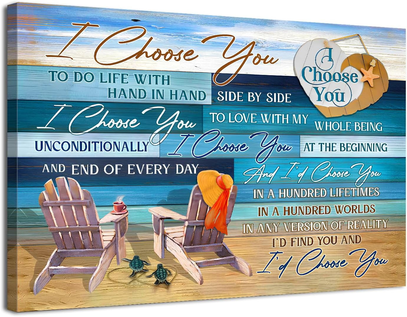 AEFER Inspirational Office Wall Art Motivational Quotes Teal and Brown ...