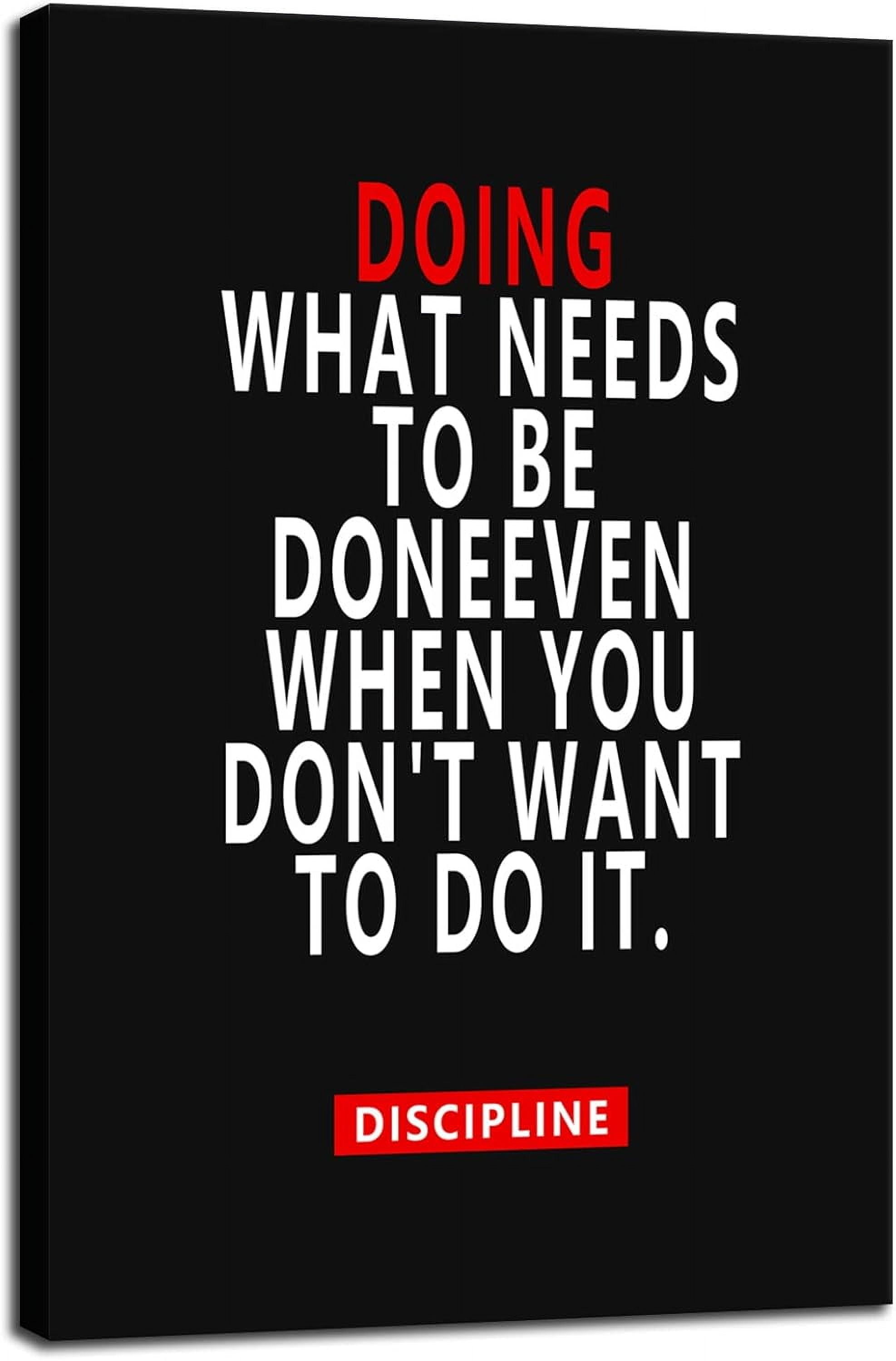 AEFER Inspirational Unframed Office Canvas Wall Art Motivational Poster ...