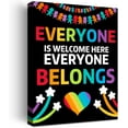 AEFER Inspirational Wall Art for Classroom Decor,Everyone is Welcome ...