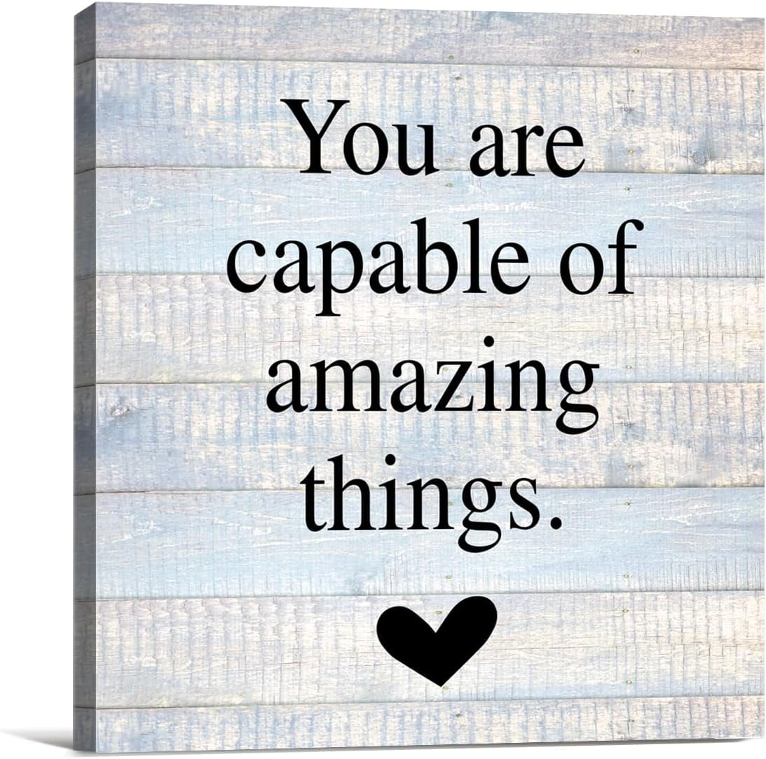 AEFER Inspirational Wall Art Decor Motivational Canvas Poster Painting ...