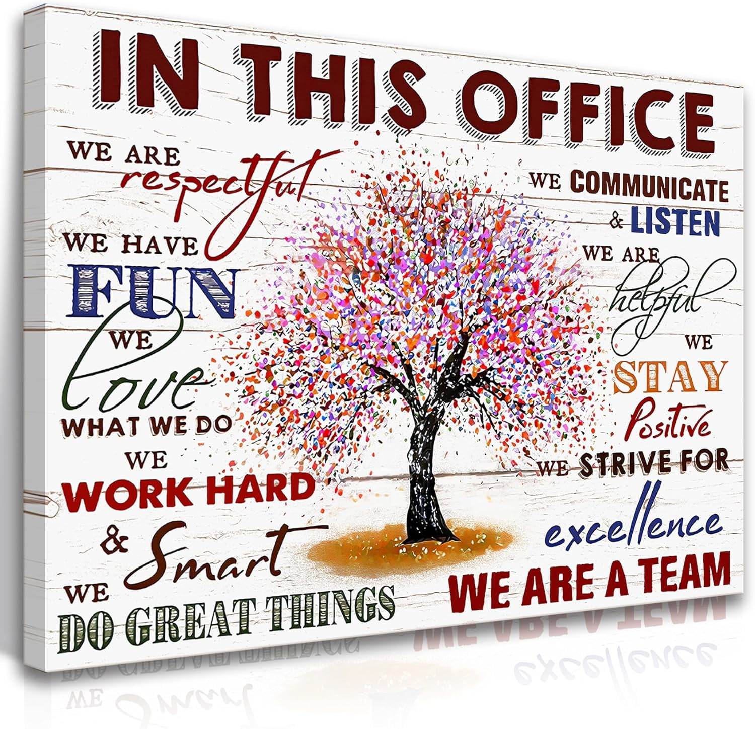 AEFER Inspirational Wall Art for Office In This Office Canvas Wall Art ...
