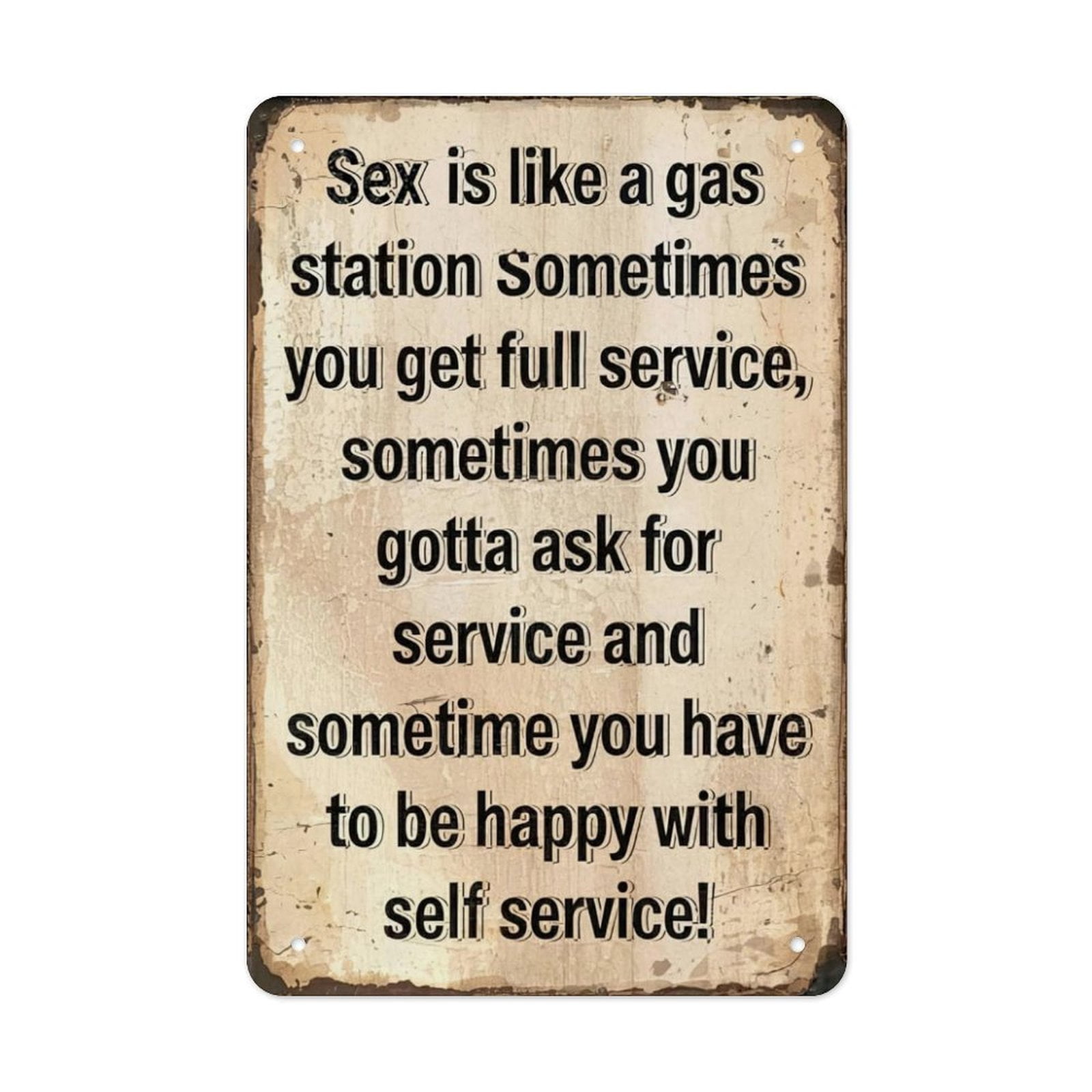 AEFER Ironic Metal Retro Signs Like a Gas Station Funny Posters ...