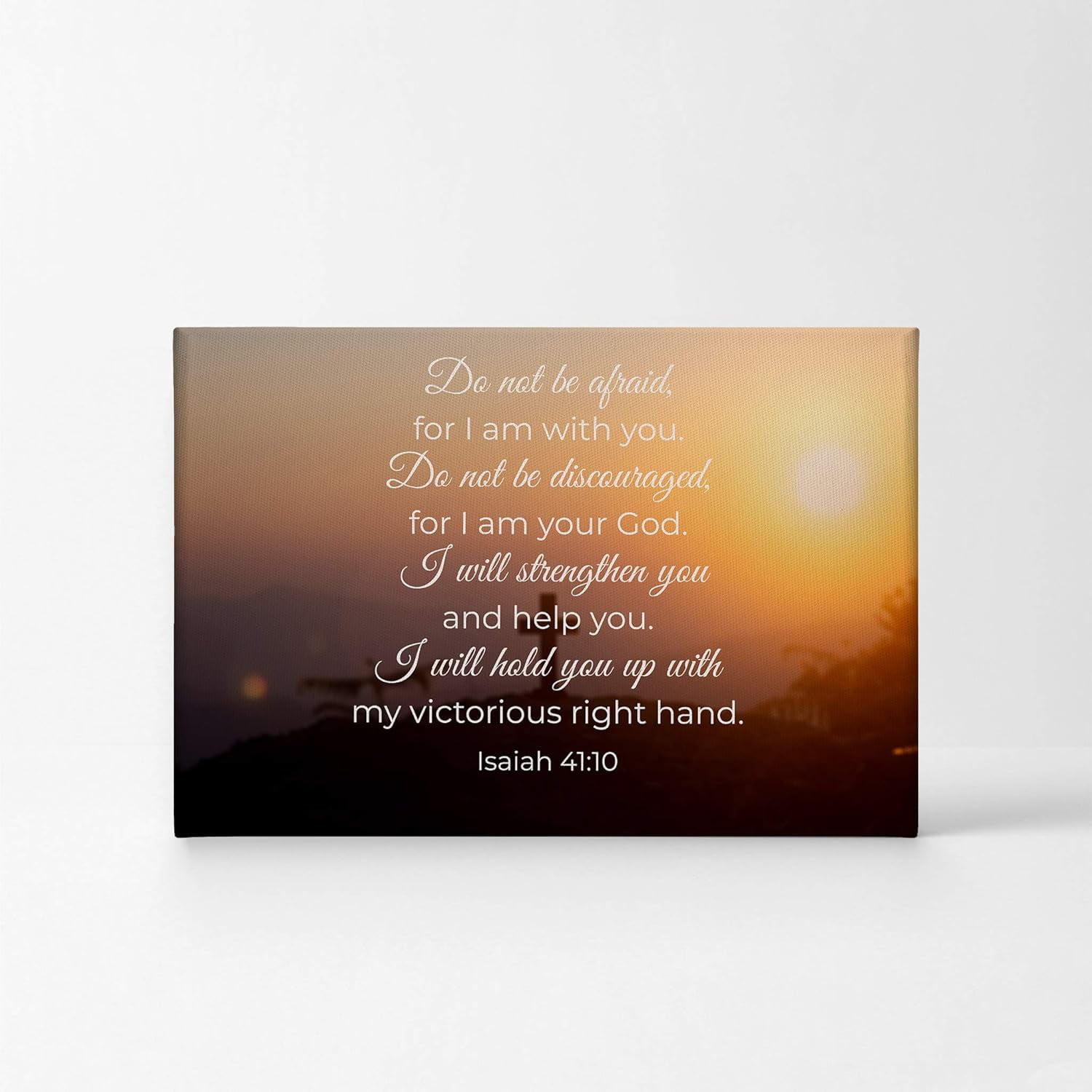 AEFER Isaiah 41:10 Bible Verses Canvas Print Scripture Wall Decor Do ...