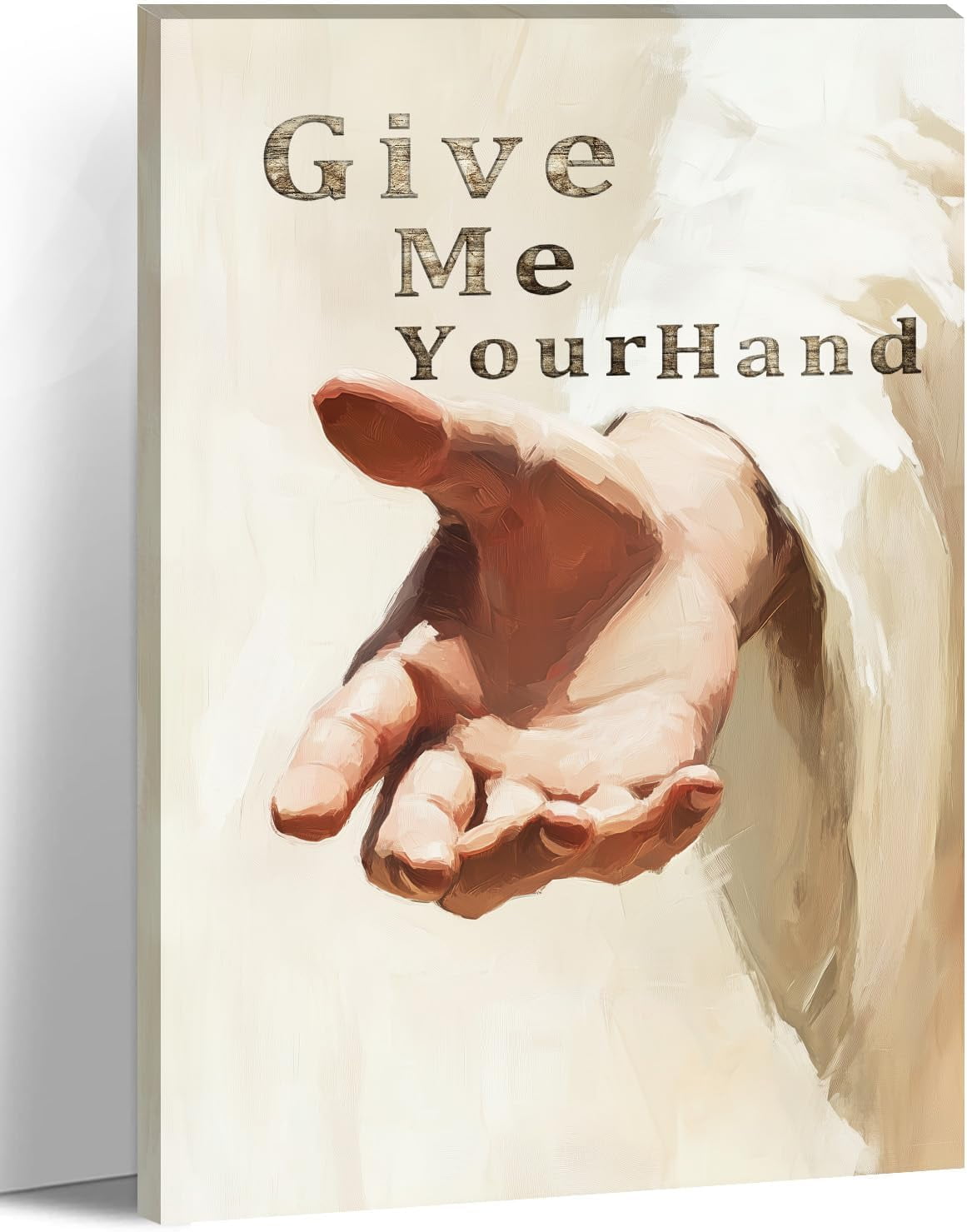 AEFER Jesus Canvas Art Christ Wall Decor Christian The Hand of God ...