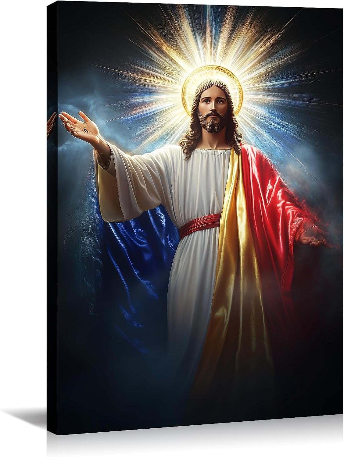 AEFER Jesus Canvas Wall Art Christ Wall Decor Religious God Poster ...