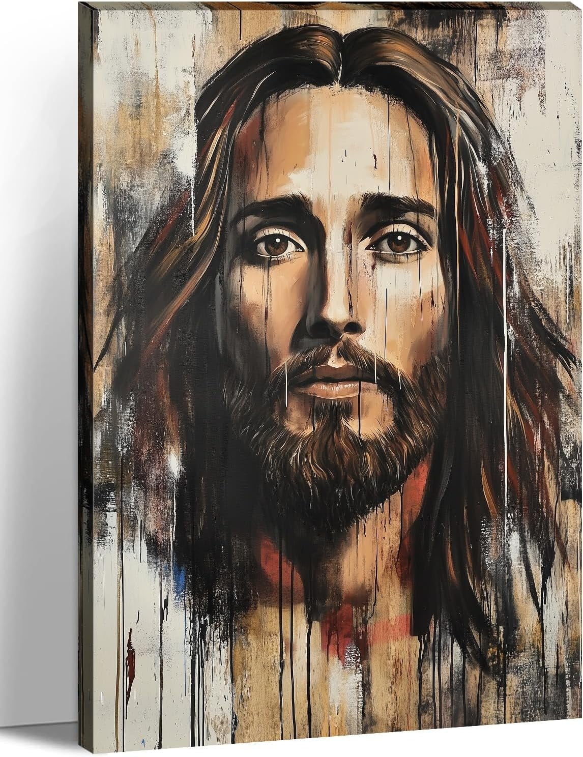 AEFER Jesus Canvas Wall Art Christ Wall Decor Vintage Posters Christian ...