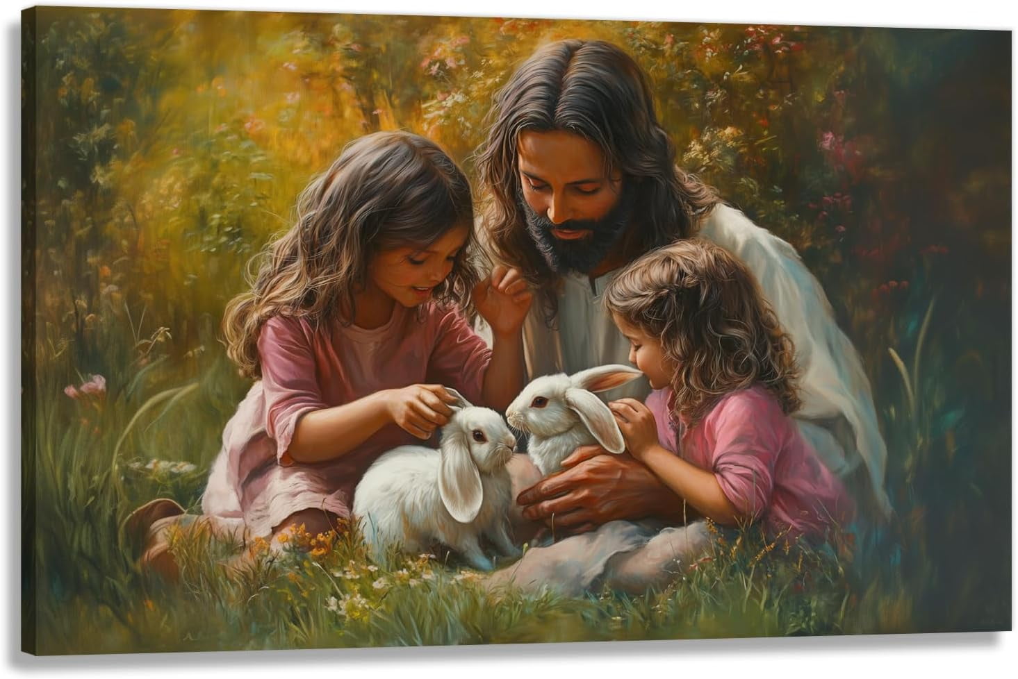 AEFER Jesus Canvas Wall Art Religious Christian Painting Print Mercy ...