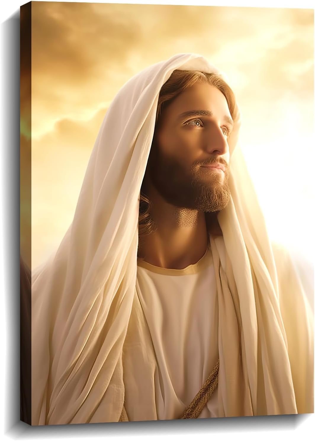 AEFER Jesus Canvas Wall Art Religious Picture Wall Decor Christ Poster ...