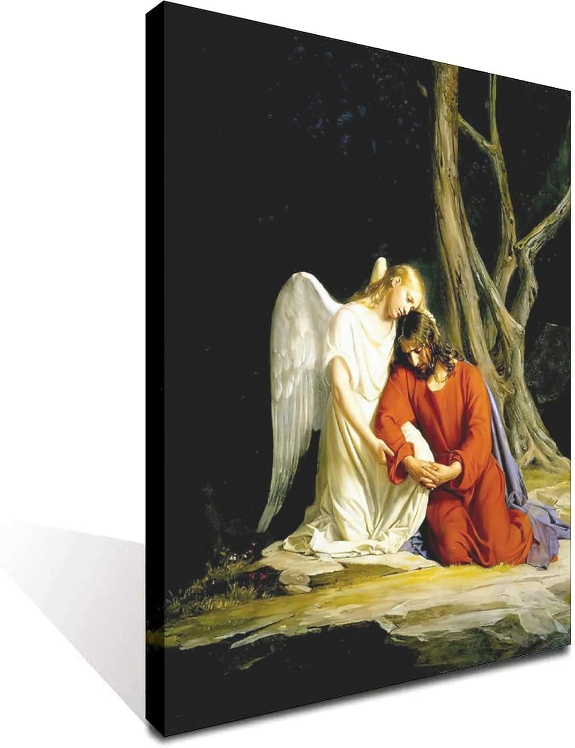 AEFER Jesus Christ Agony in The Garden An Angel Comforting Jesus before ...