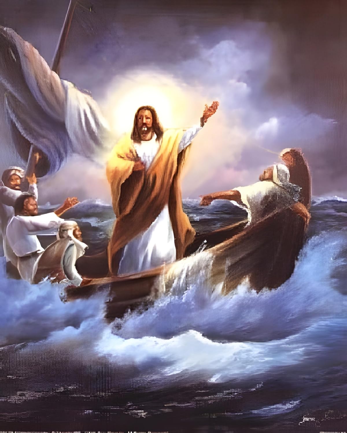 AEFER Jesus Christ Calming the Sea Femrite Religious and Spiritual Art ...