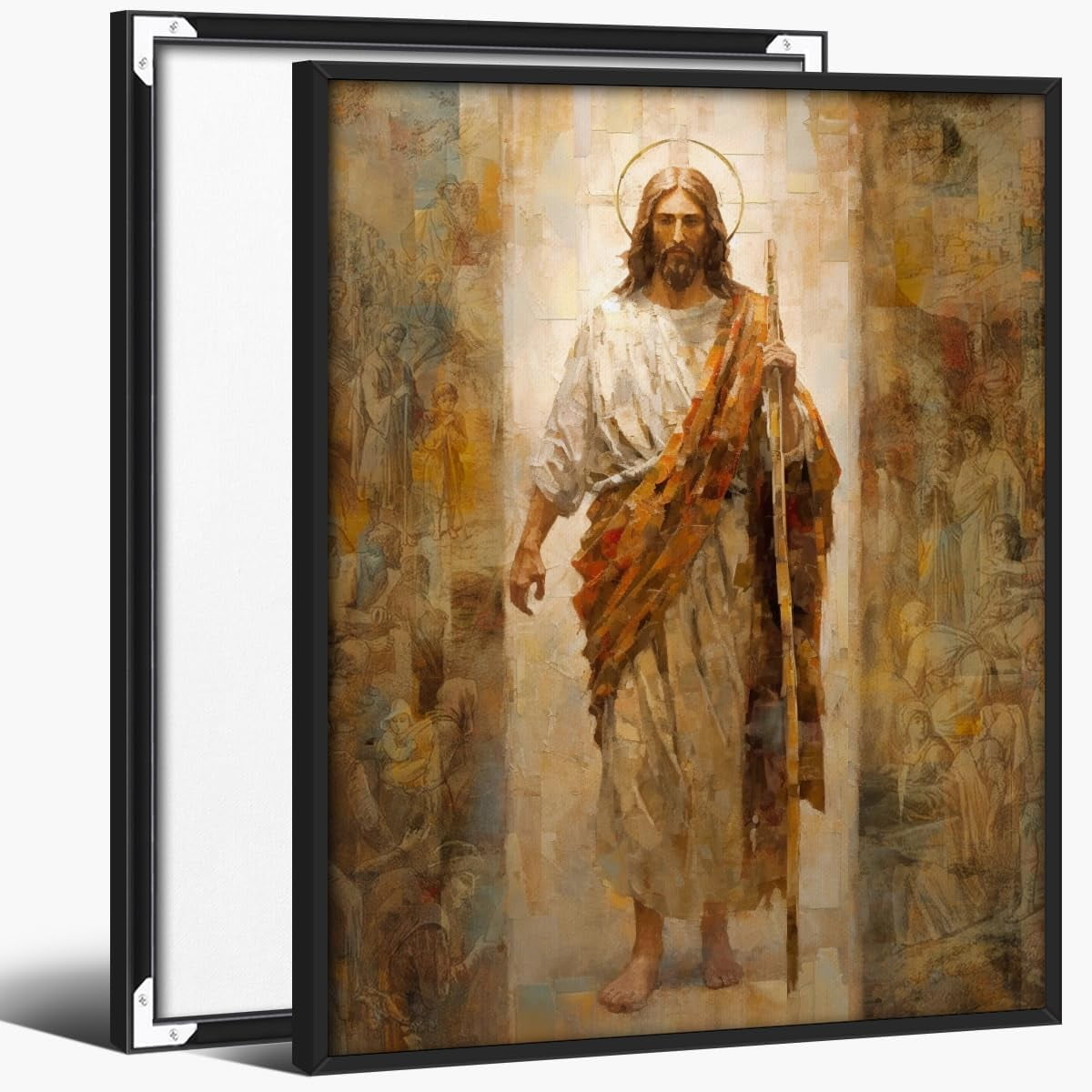 AEFER Jesus Christ Oil Painting Renaissance Wall Art Jesus Preaching ...