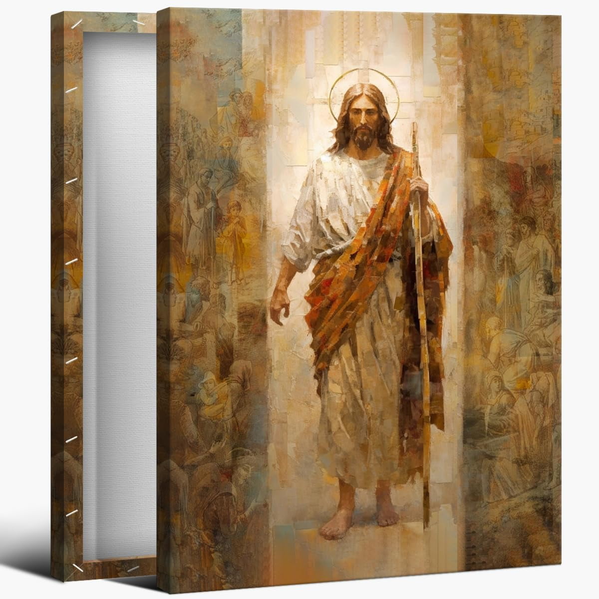 AEFER Jesus Christ Oil Painting Renaissance Wall Art Jesus Preaching ...