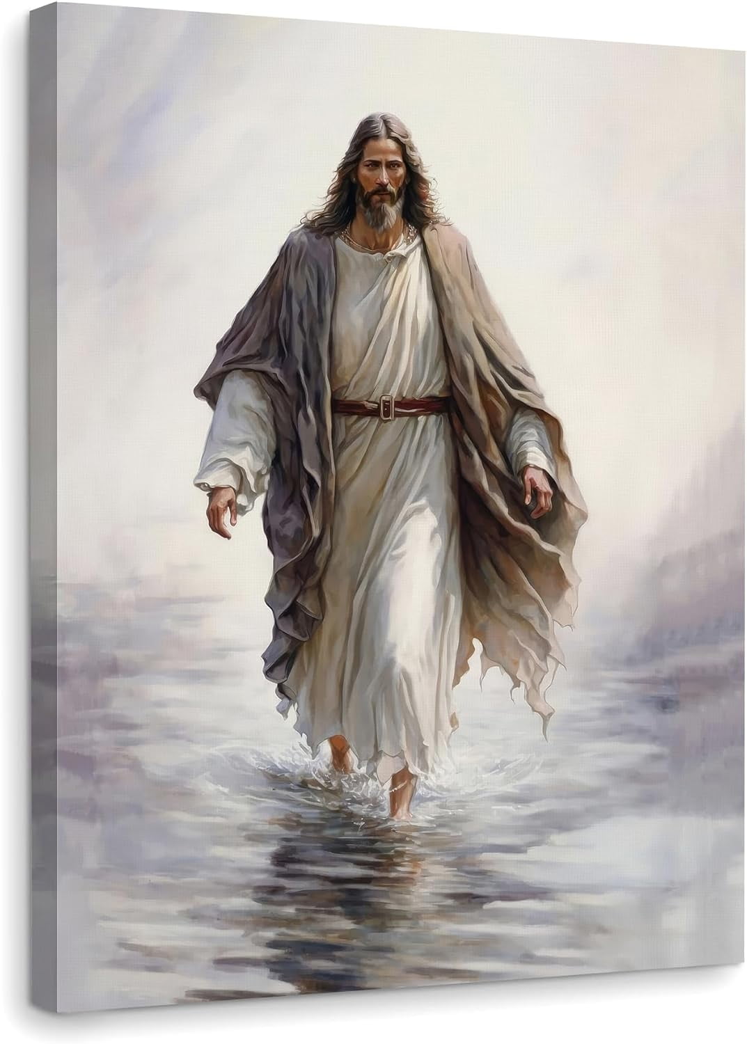 AEFER Jesus Christ Wall Art Jesus Walking On Water Canvas Wall Art ...