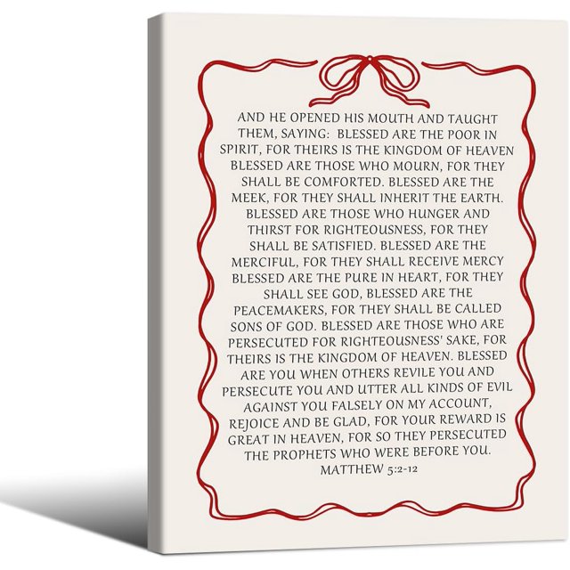 AEFER Jesus Christian Wall Art Bible Verse Poster Religious Faith ...