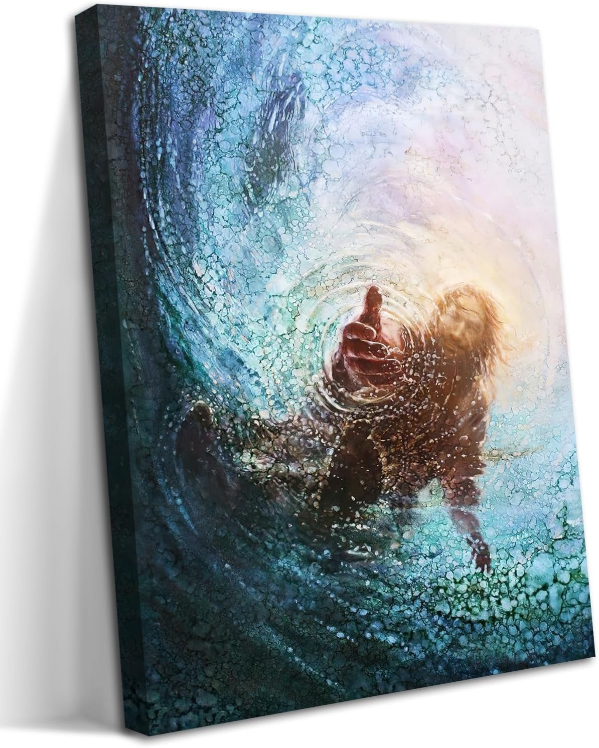 AEFER Jesus Christian Wall Art, Hand of God Canvas Paintings Posters ...