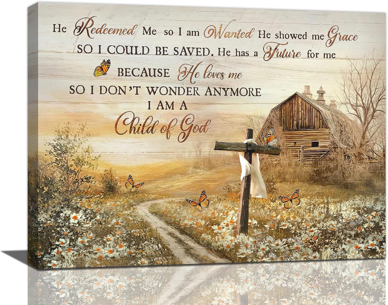 AEFER Jesus Cross Bathroom Decor Wall Art Inspirational Pictures Christ ...