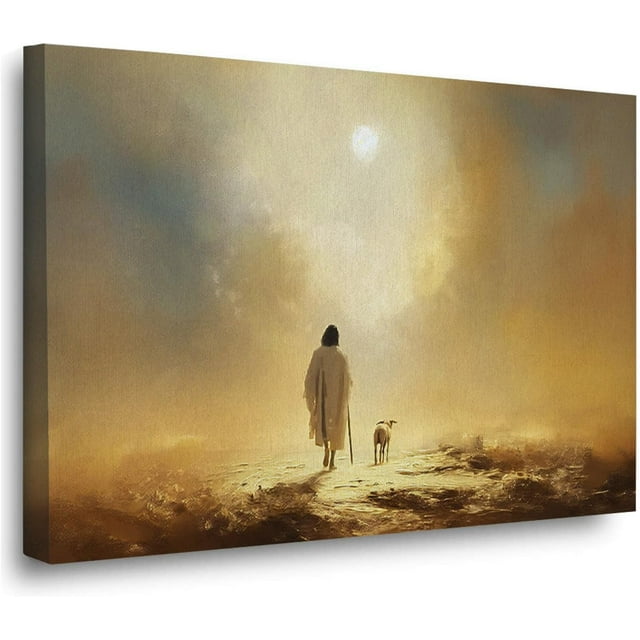 AEFER Jesus Departs 99 Parable of The Lost SHeep Religious Day Decor ...