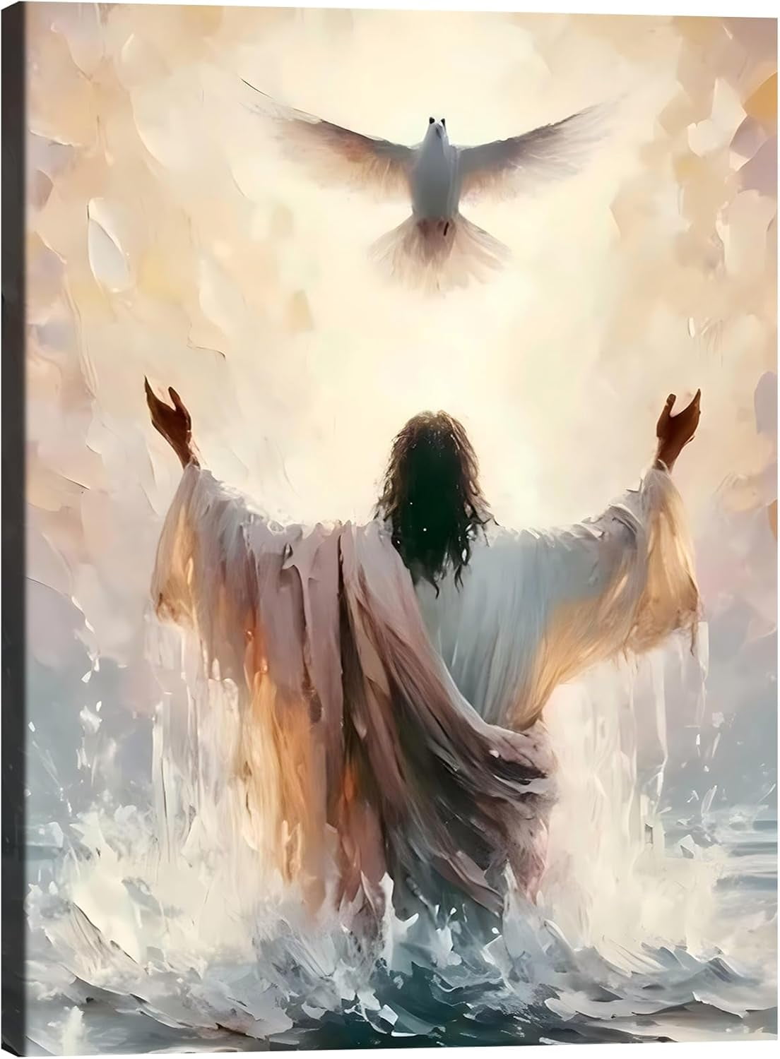 AEFER Jesus and Dove Inspiring Wall Art, Freedom Picture Posters ...