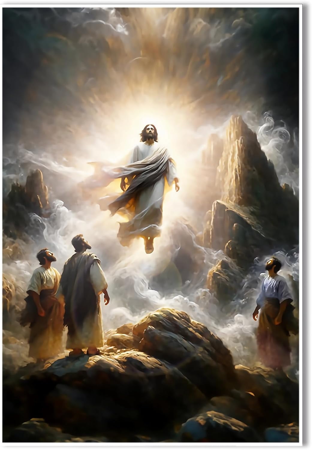 AEFER Jesus on The Mount of Transfiguration Print Modern Christian Wall ...