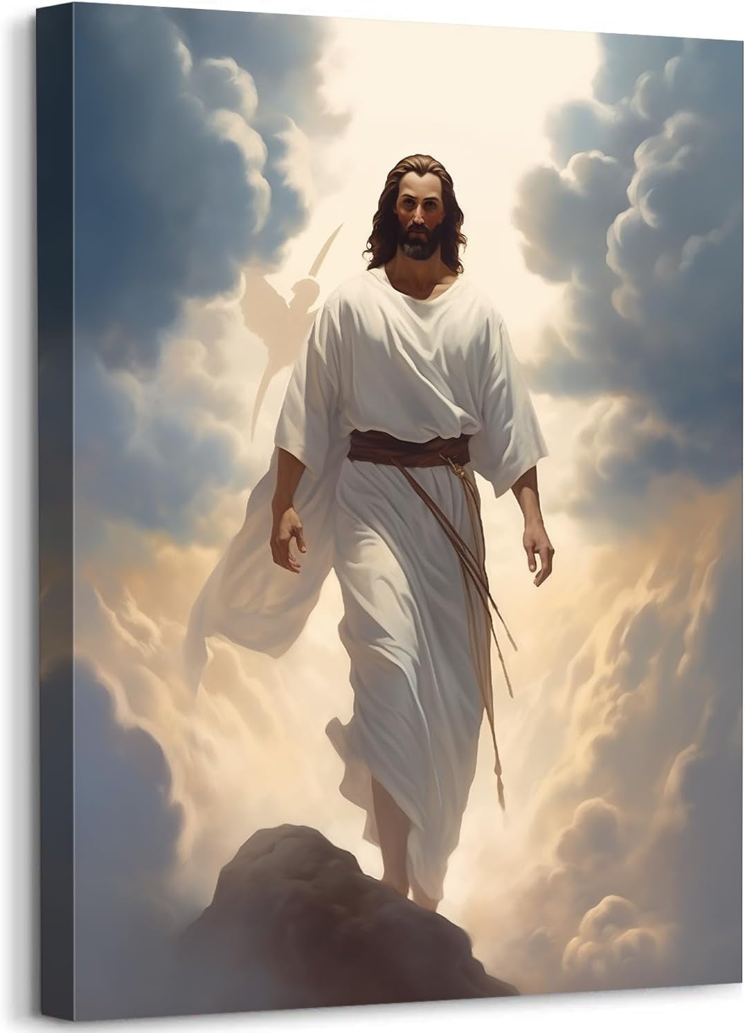 AEFER Jesus Picture Canvas Wall Art Christian Gifts Jesus Walk in the ...