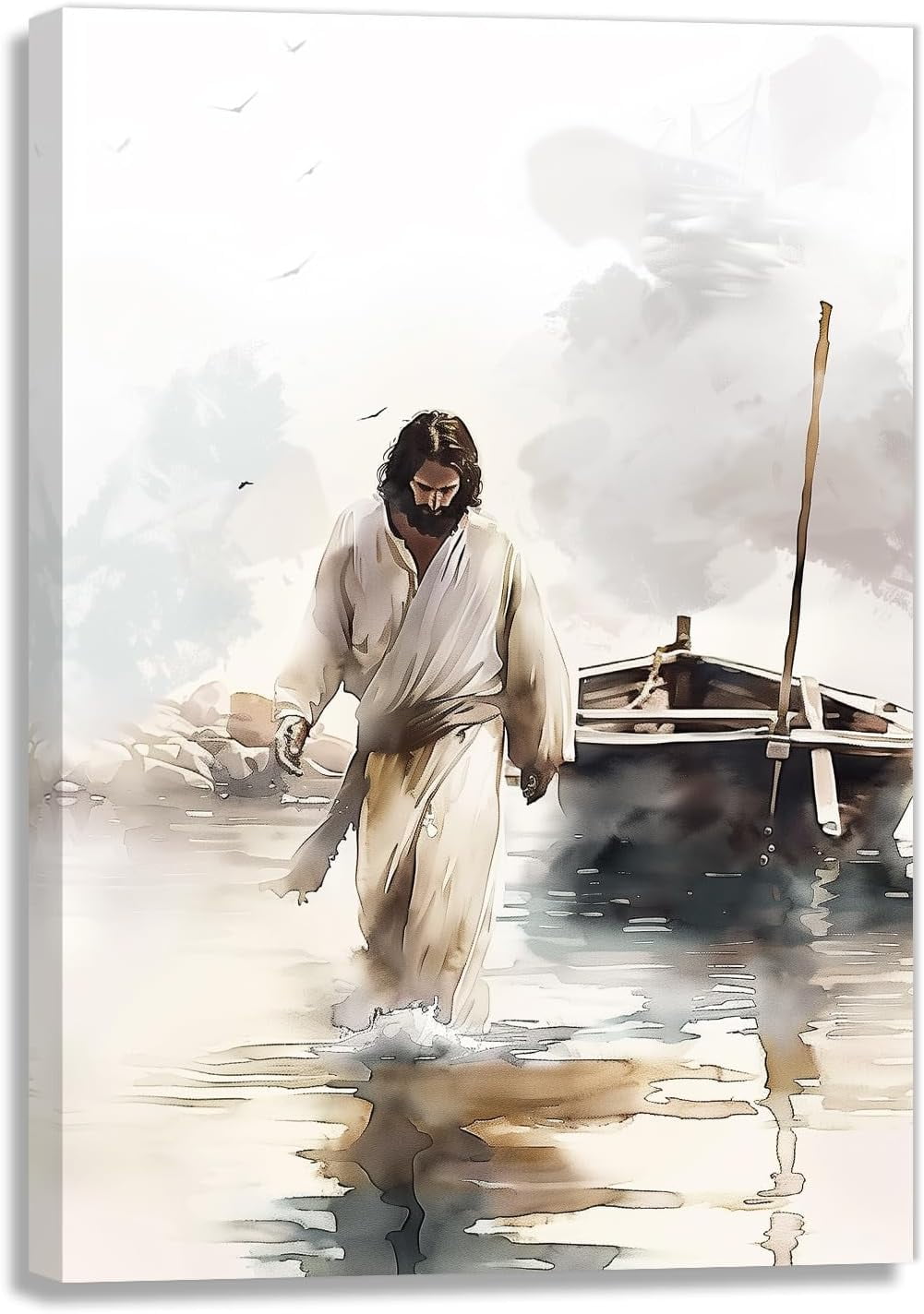 AEFER Jesus Pictures Wall Art Religious Christian God Canvas Print ...