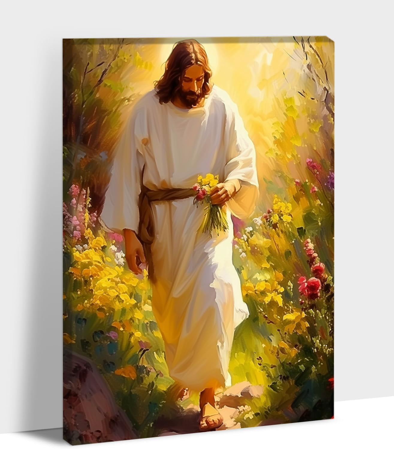 AEFER Jesus Wall Art, Christian Art Jesus Portrait Pictures For Bedroom ...