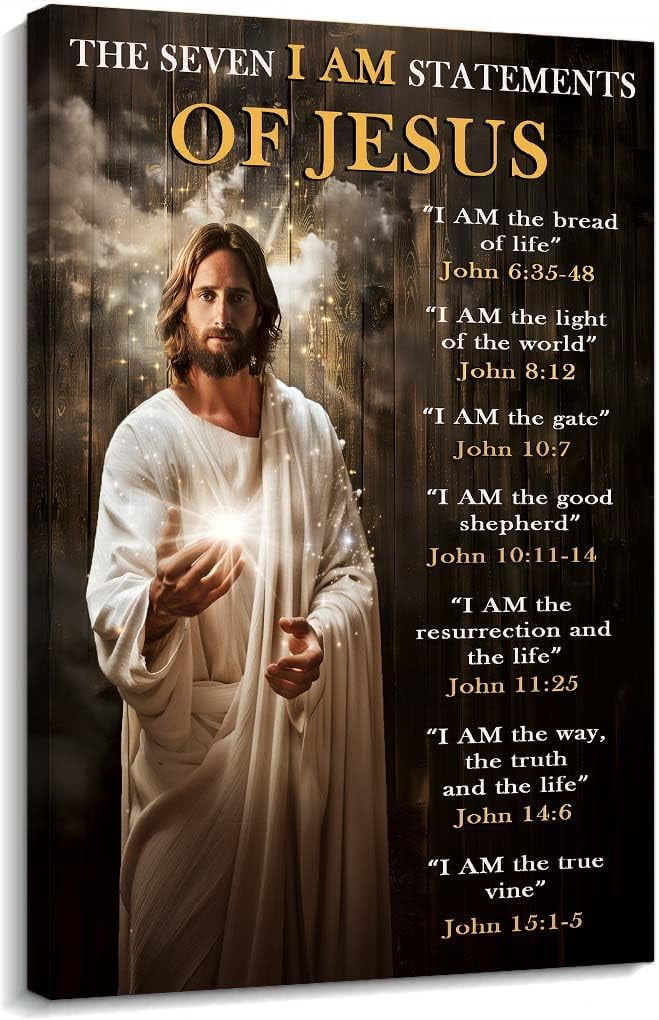 AEFER Jesus Wall Art Christian Inspirational Wall Decor Canvas Prints ...