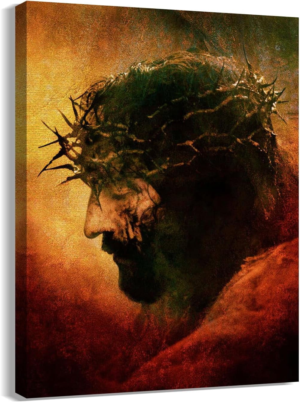 AEFER Jesus Wall Art Painting Picture, Framed Christian God Canvas ...