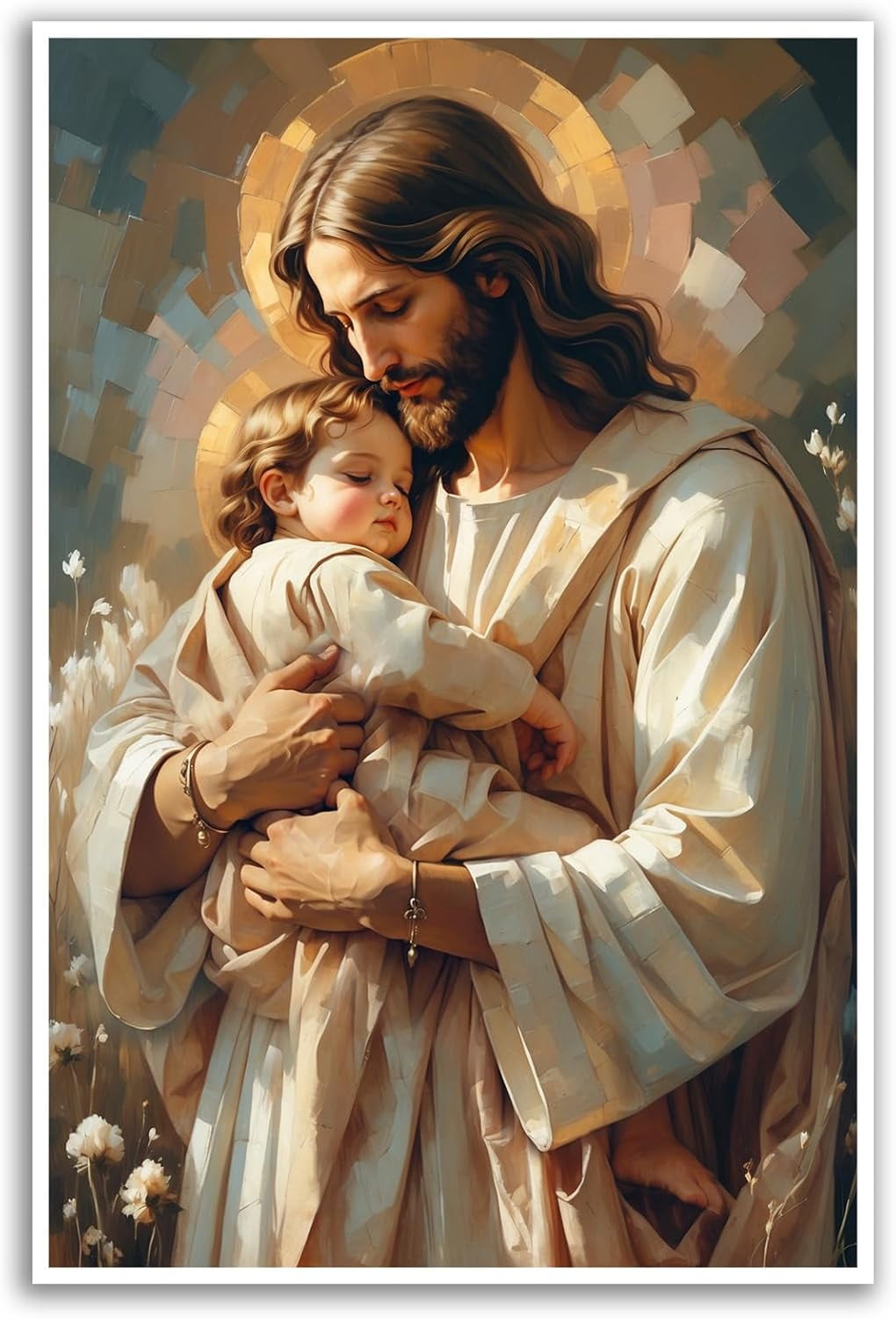 AEFER Jesus hugs children follow him Jesus healing hug safe in his arms ...