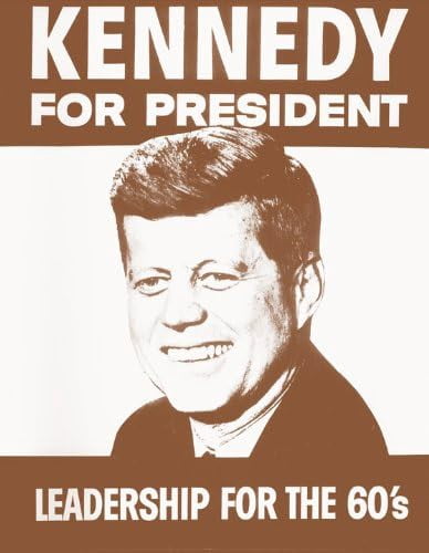AEFER John F Kennedy JFK for President Sepia Poster Unframe: 12x18inch ...