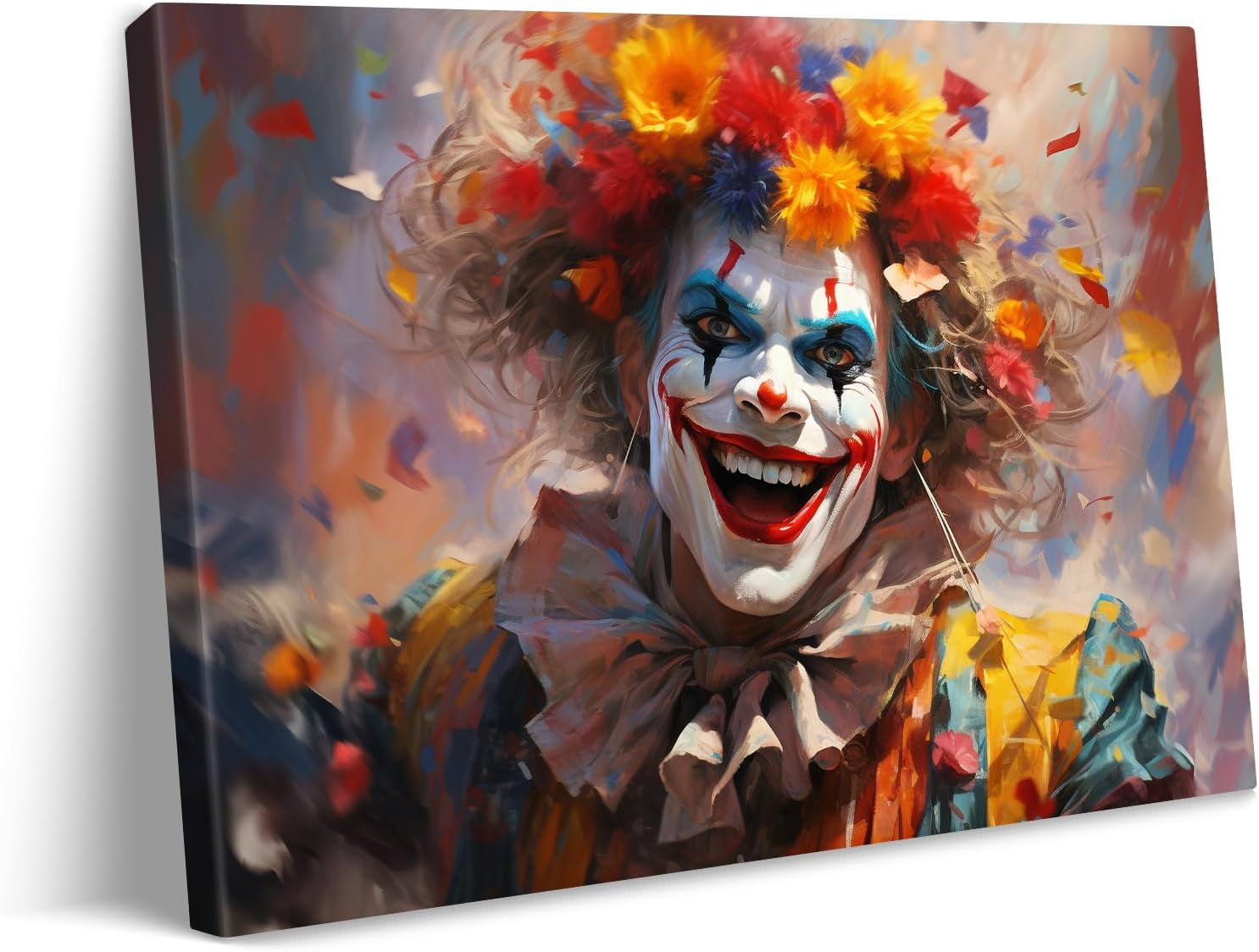 AEFER Joker Canvas Wall Art Modern Gallery Print with Laughing Clown ...