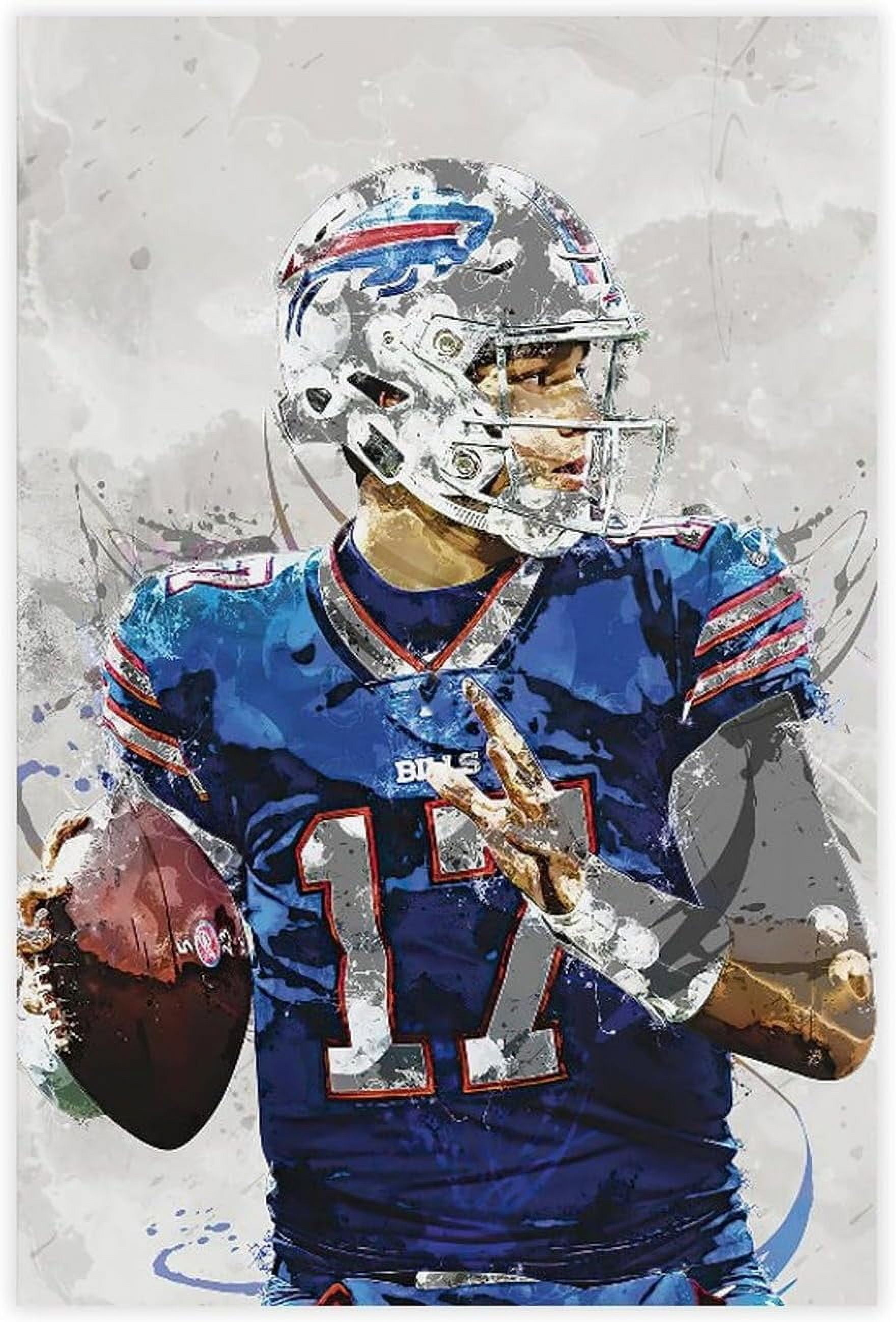 AEFER Josh Allen Posters Football Canvas Poster Bedroom Decor Landscape ...