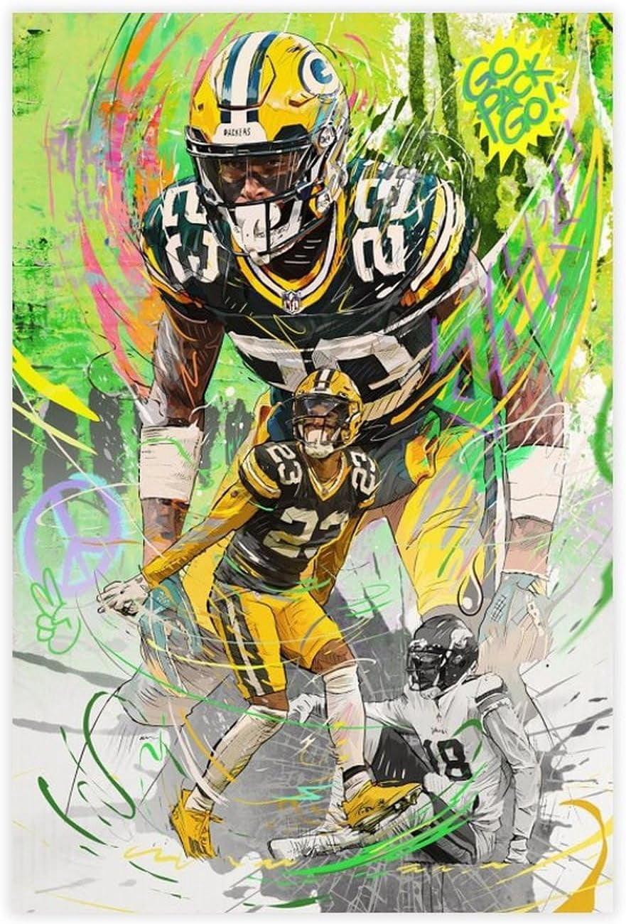 AEFER Justin Jefferson Poster Canvas Poster Bedroom Decor Landscape ...