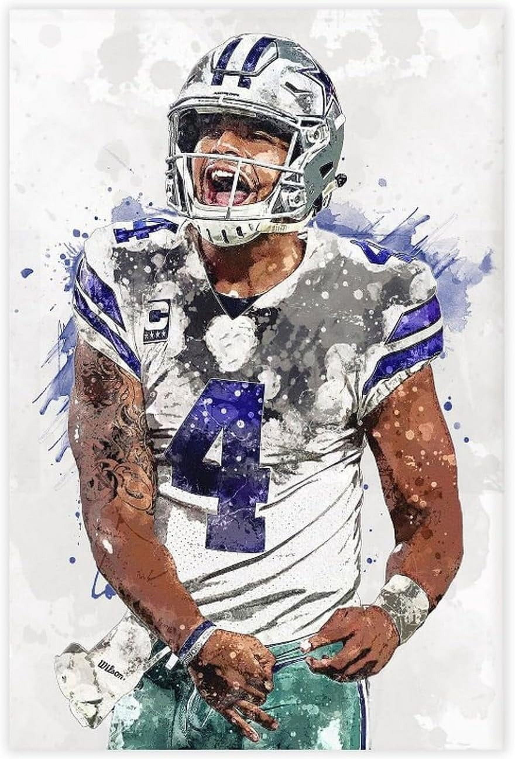 AEFER Justin Jefferson Sports Celebrity Poster Canvas Poster Bedroom ...