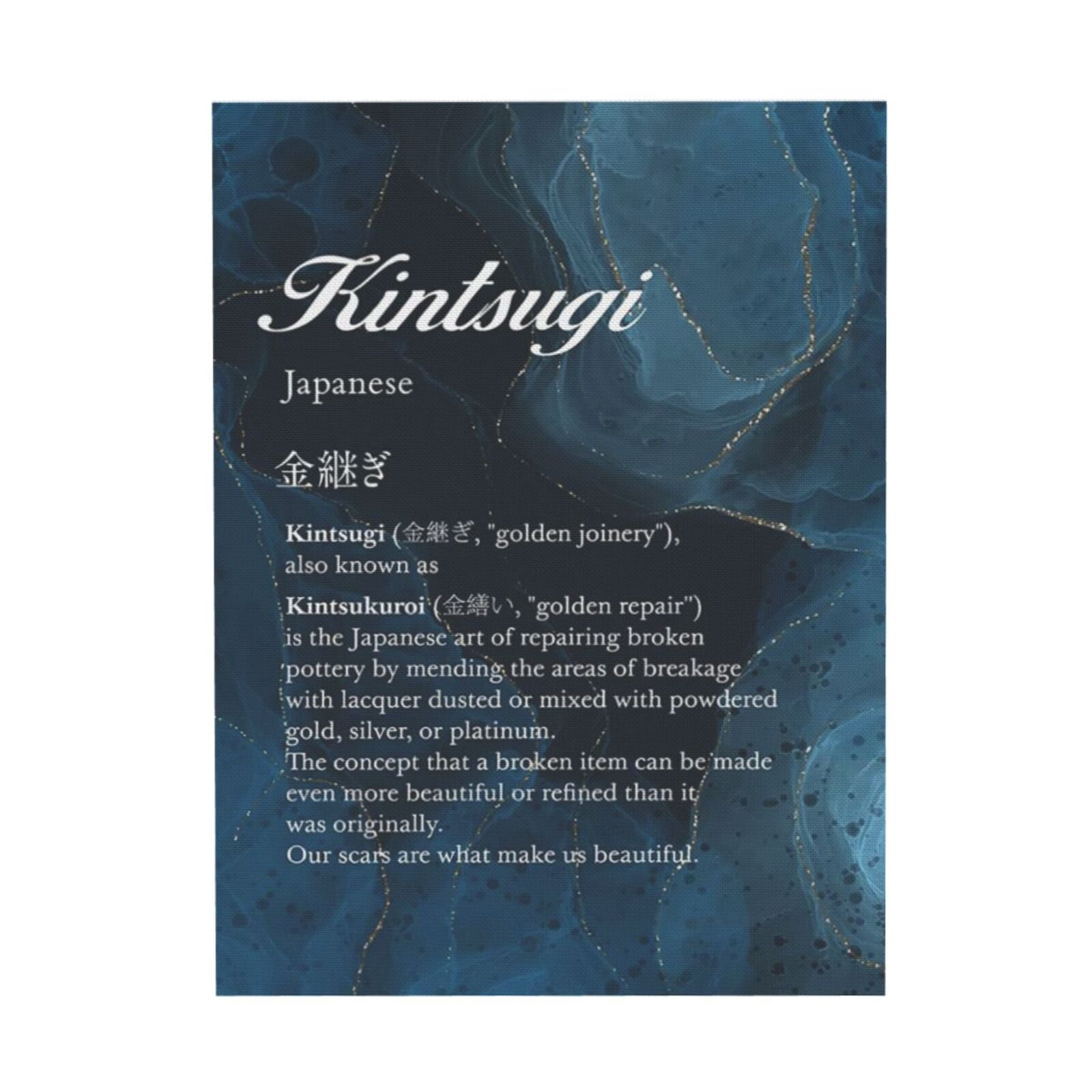 AEFER Kintsugi Definition Print Canvas Wall Art Home Office Decor ...