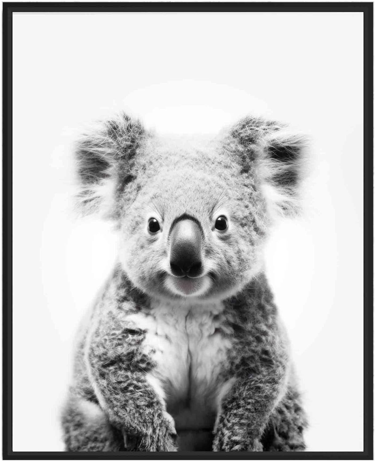 AEFER Koala Art Prints Posters, Black and White Photography Wall Art ...