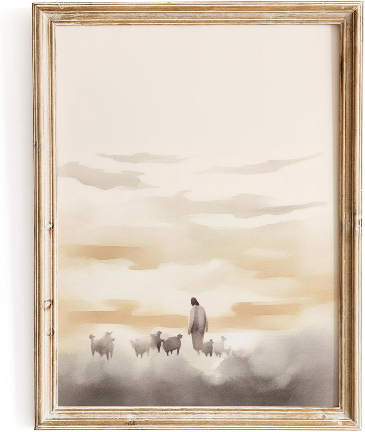 AEFER | The LORD is My Shepherd | Christian Bible Wall Art Jesus Poster ...