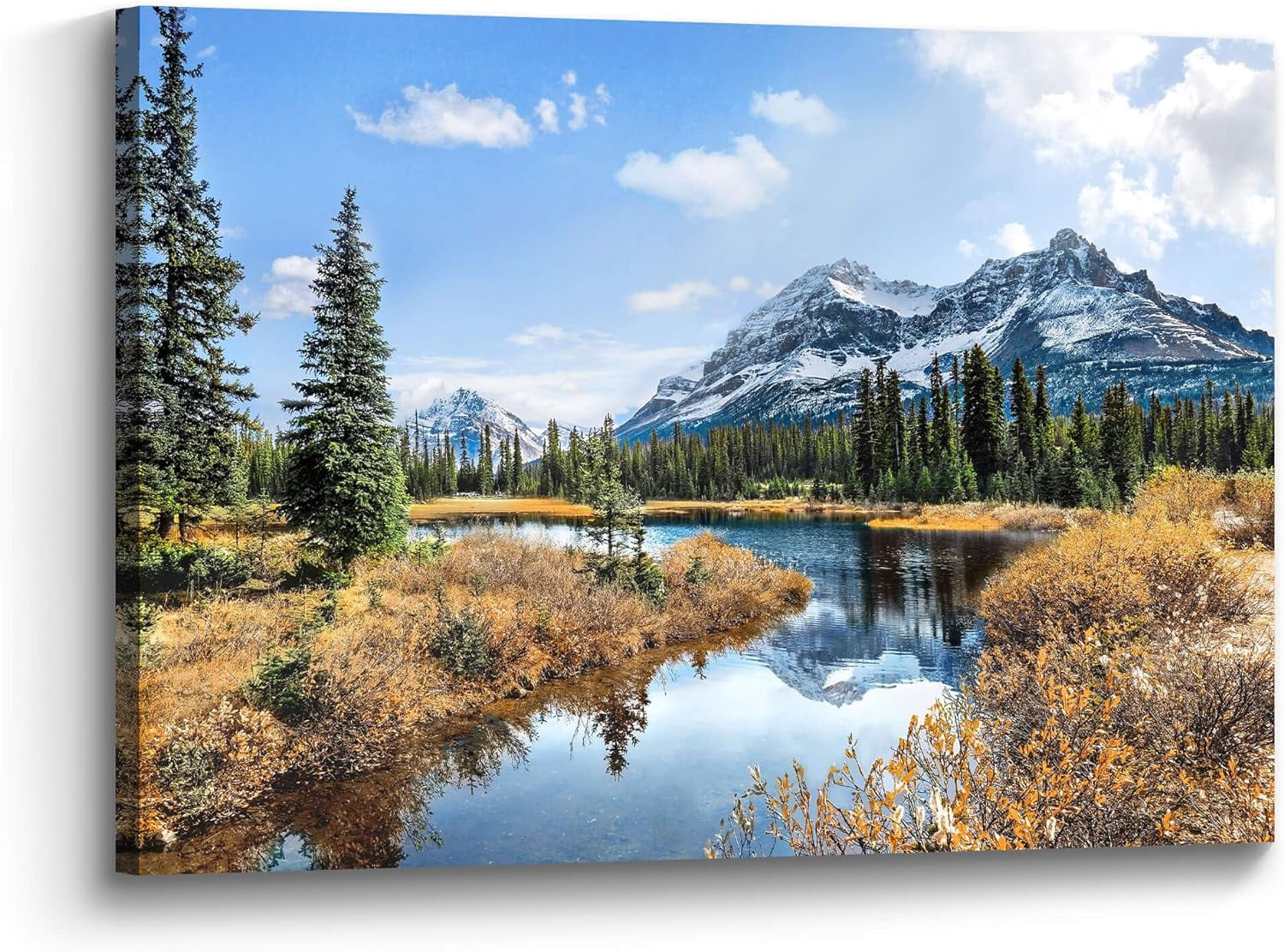 AEFER Lake Canvas Wall Art Decor: Nature Landscape Artwork Moraine Lake ...