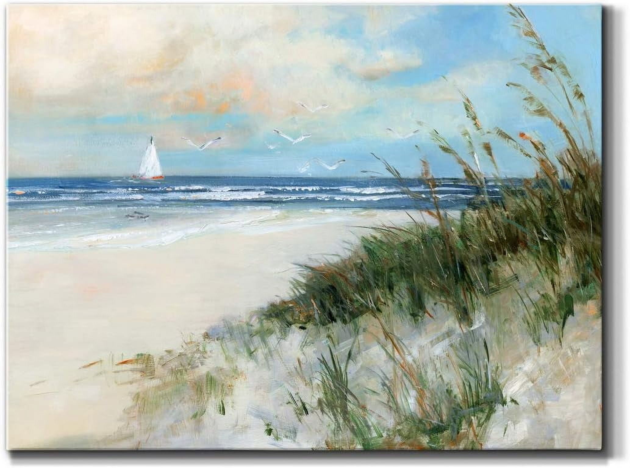 AEFER Landscape Picture Canvas Wall Art Print Decoration Painting Ocean ...