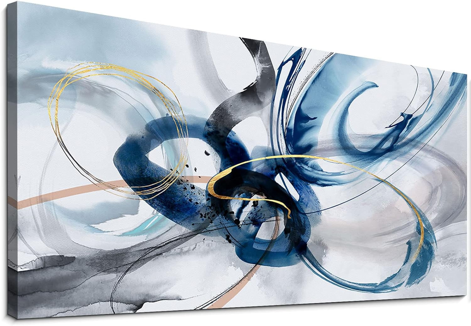 AEFER Large Abstract Canvas Art Elegant Combination of Tones Modern ...