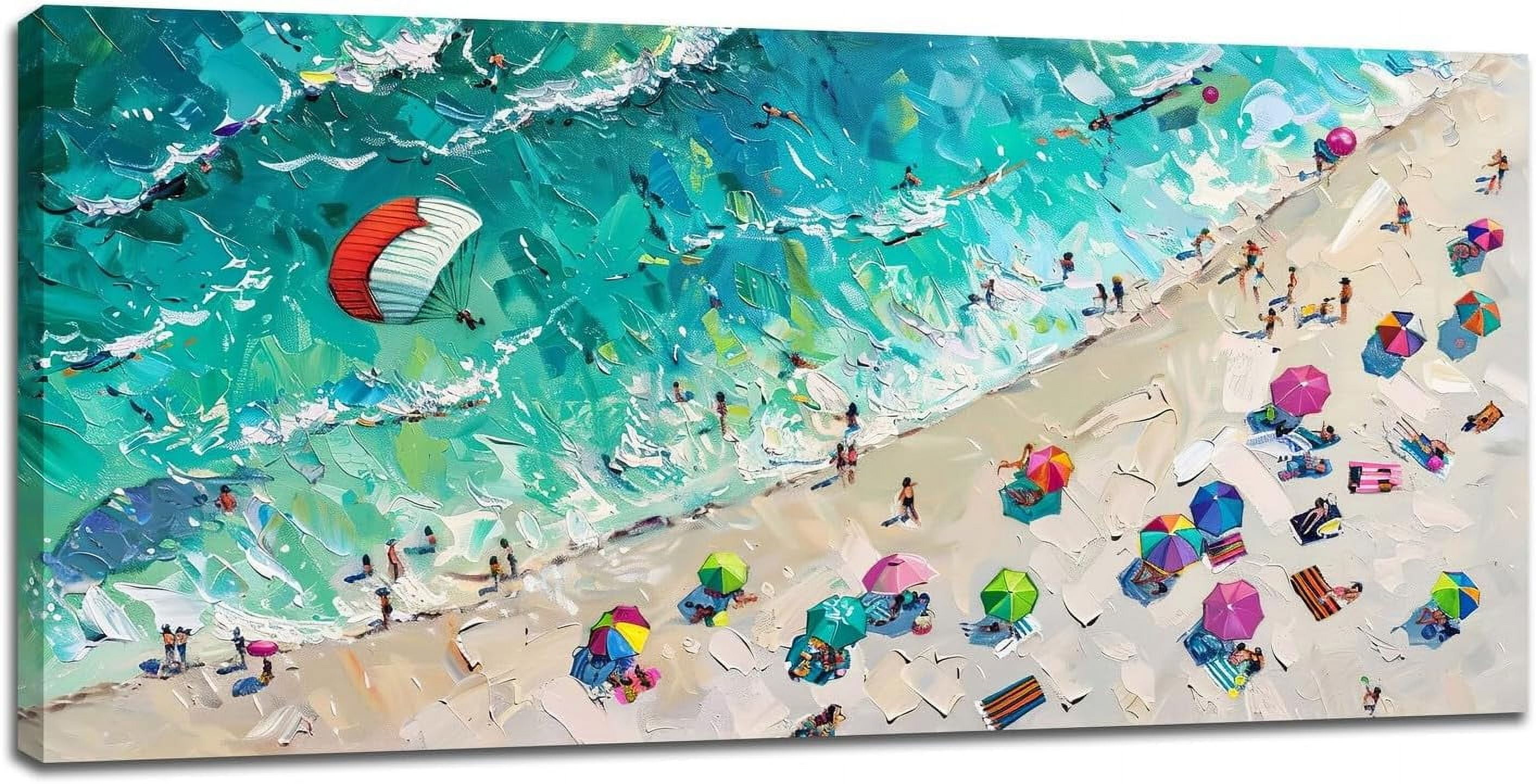 AEFER Large Canvas Wall Art Decor for Living Room Bedroom Cool Summer ...