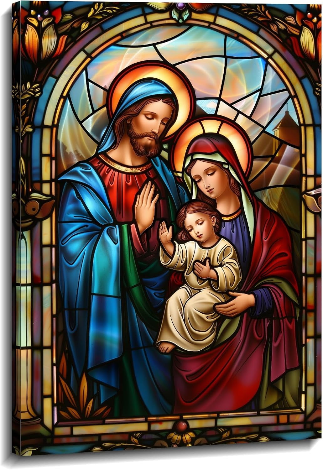 AEFER Large Christian Canvas Wall Art Family Jesus Picture Jesus Christ ...