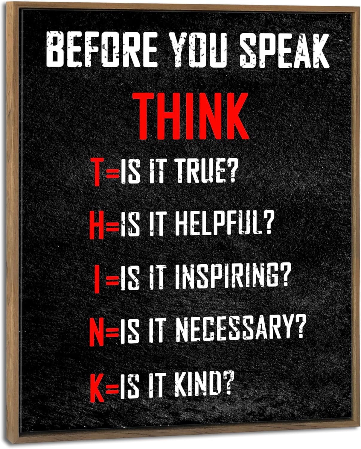 AEFER Large Inspirational Poster Canvas Prints Framed Motivational ...